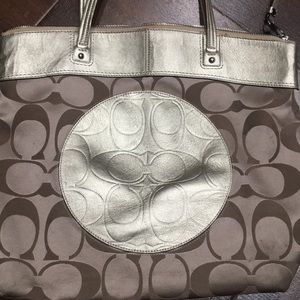 Coach | Bags | Large Golden Coach Bag | Poshmark